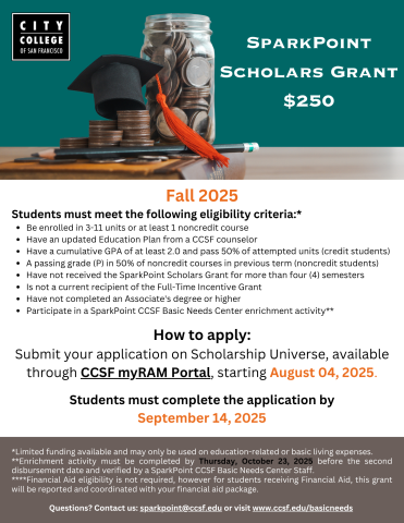 SparkPoint CCSF Basic Needs Center | CCSF